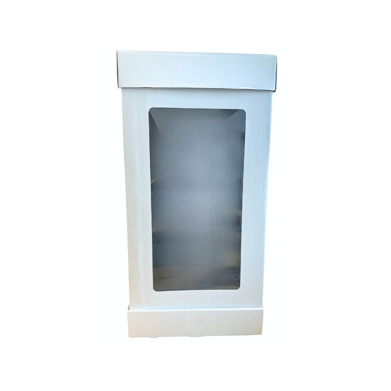 SLD Tall White Cake Box with Window 12x12x24 – Sugar Love Designs