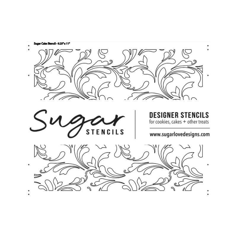Cake Filigree Background - Sugar Stencils – Sugar Love Designs