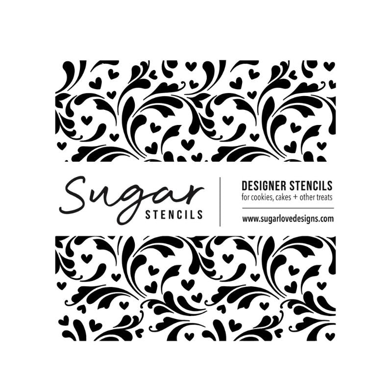 Heart Filigree - Sugar Stencils – Sugar Love Designs