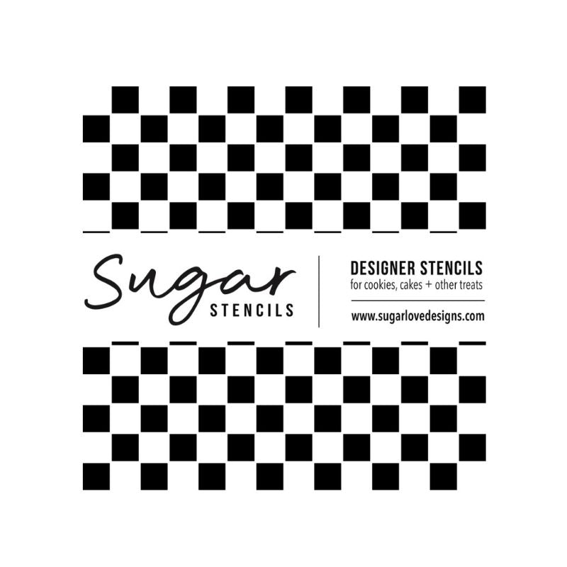 Checkerboard - Sugar Stencils – Sugar Love Designs