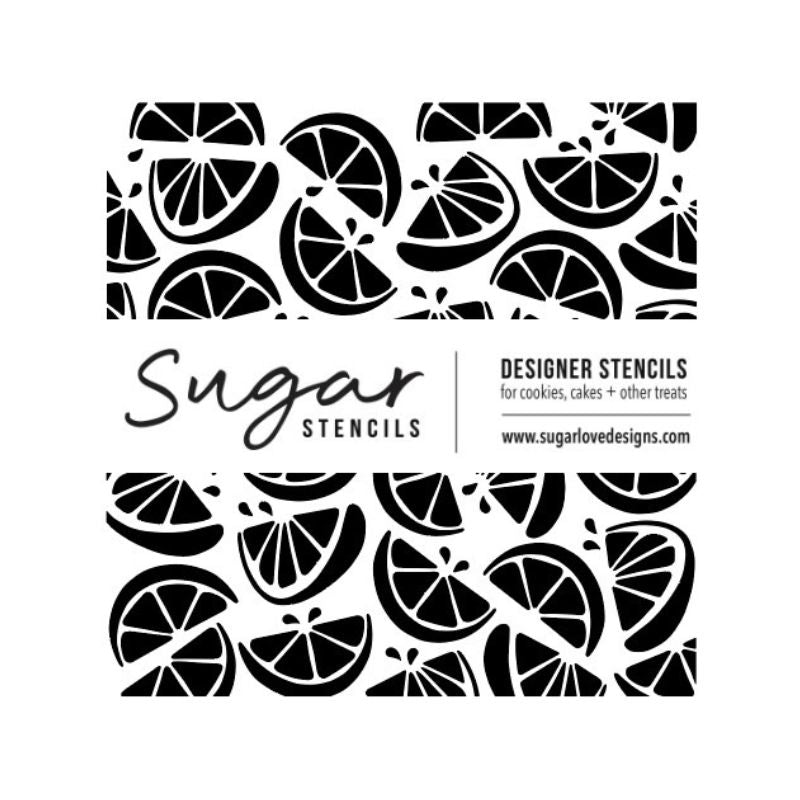 Citrus Background - Sugar Stencils – Sugar Love Designs