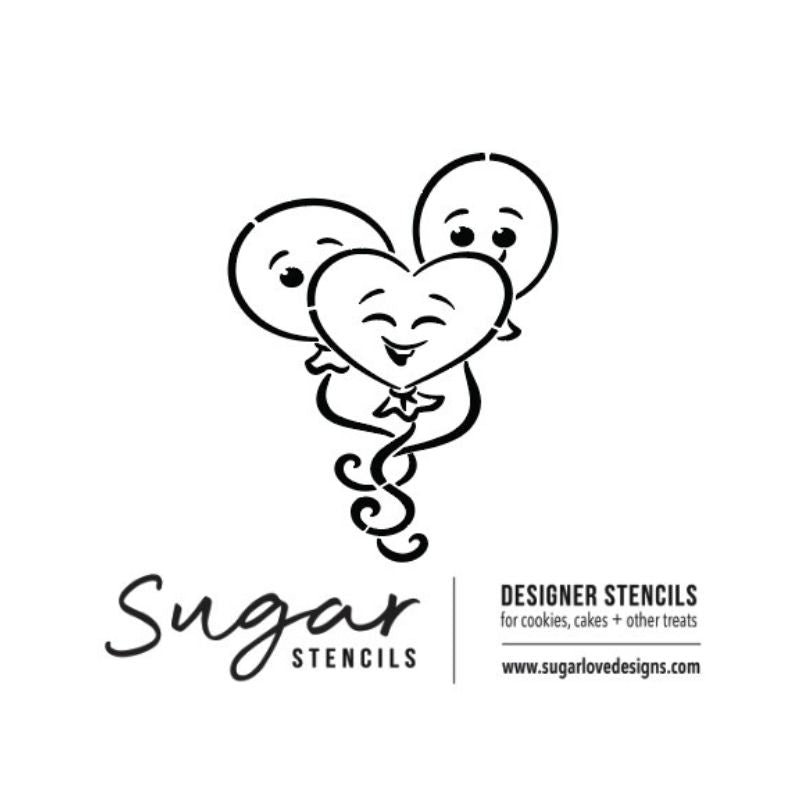 Balloons PYO- Sugar Stencils – Sugar Love Designs
