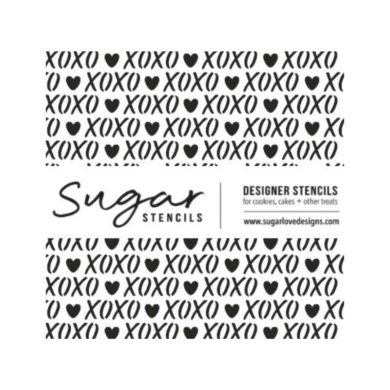 XoXo Background - Sugar Stencil – Sugar Love Designs